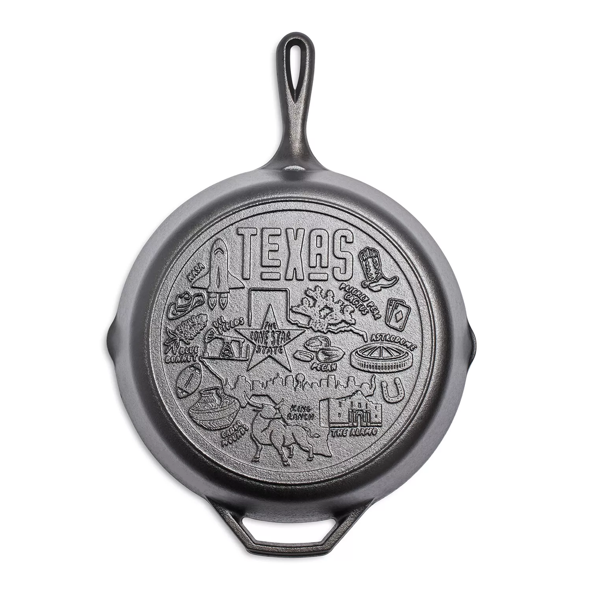 Lodge 12 inch Texas Cast Iron Skillet L10SKTX – Texas Star Grill Shop