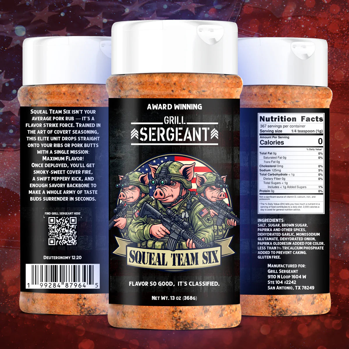 Grill Sergeant Squeal Team Six – Texas Star Grill Shop